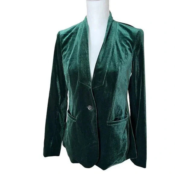 House Of Harlow Emerald Green Velvet Jacket | Style Me Up, Australia
